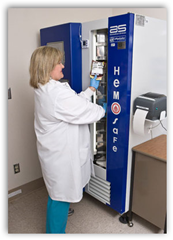 Hospital Using Blood Vending Machine Complete With Audit Trail ...